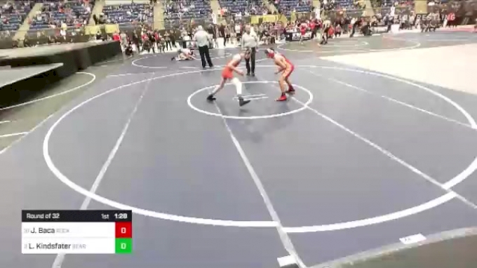 95 lbs Round Of 32 - Jacob Baca, Rocky Ford vs Louden Kindsfater, Bear Cave