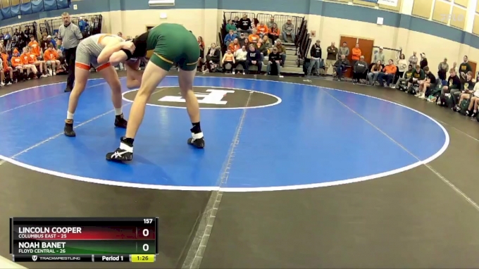 157 lbs Semis & Wb (16 Team) - Noah Banet, Floyd Central vs Lincoln ...