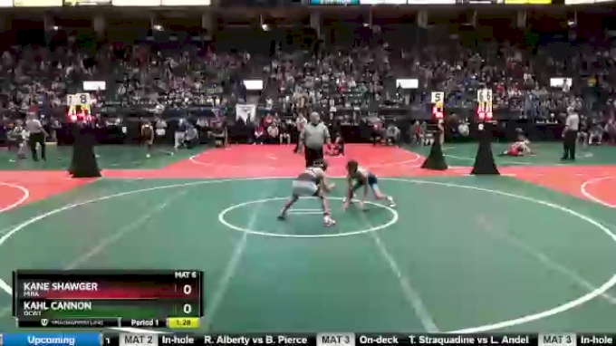 102 lbs Champ. Round 2 - Kane Shawger, MIRA vs Kahl Cannon, OCW1