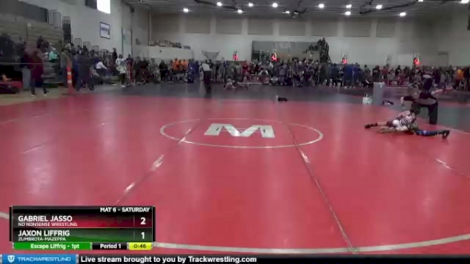 50 lbs Cons. Semi - Jaxon Liffrig, Zumbrota-Mazeppa vs Gabriel Jasso ...