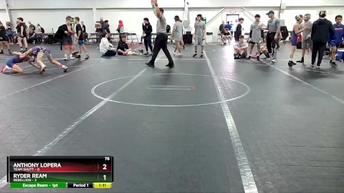 76 lbs Round 1 (8 Team) - Anthony Lopera, Team Shutt vs Ryder Ream ...