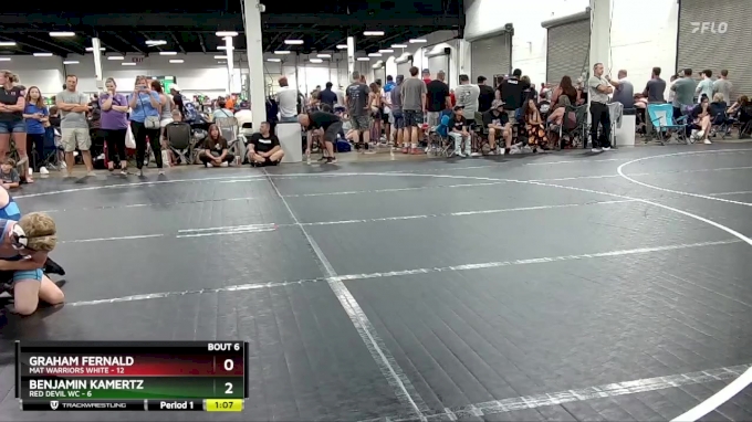 88 lbs Round 2 (6 Team) - Benjamin Kamertz, Red Devil WC vs Graham ...