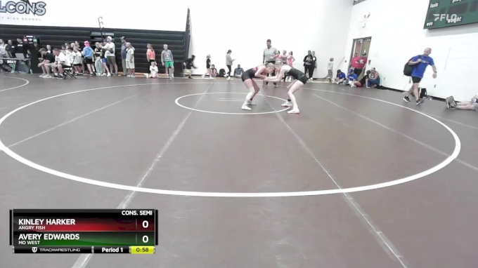 110 lbs Cons. Semi - Kinley Harker, Angry Fish vs Avery Edwards, MO West