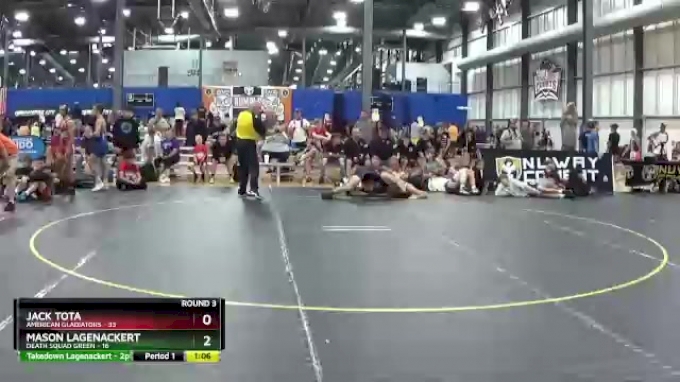 170 lbs Round 3 (6 Team) - Jack Tota, American Gladiators vs Mason ...
