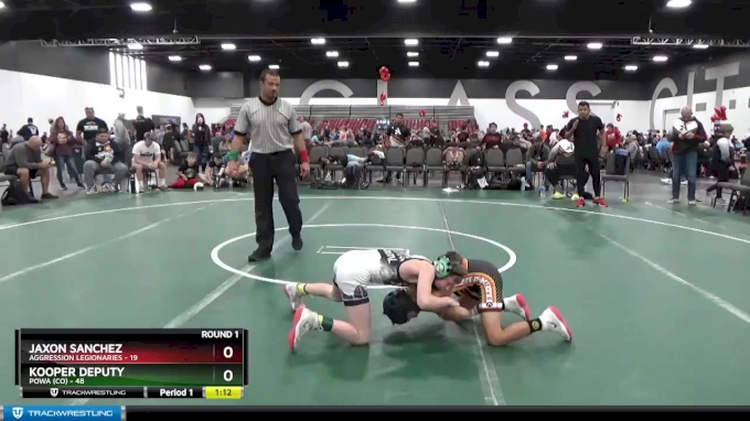 75 lbs Round 1 (8 Team) - Jaxon Sanchez, Aggression Legionaries vs ...