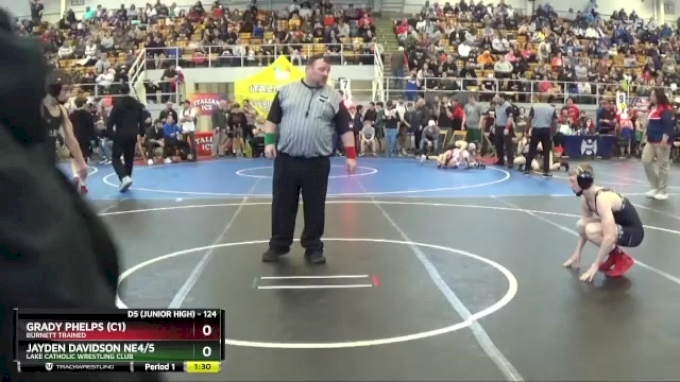 124 lbs Champ. Round 2 - Grady Phelps (c1), Burnett Trained vs Jayden ...