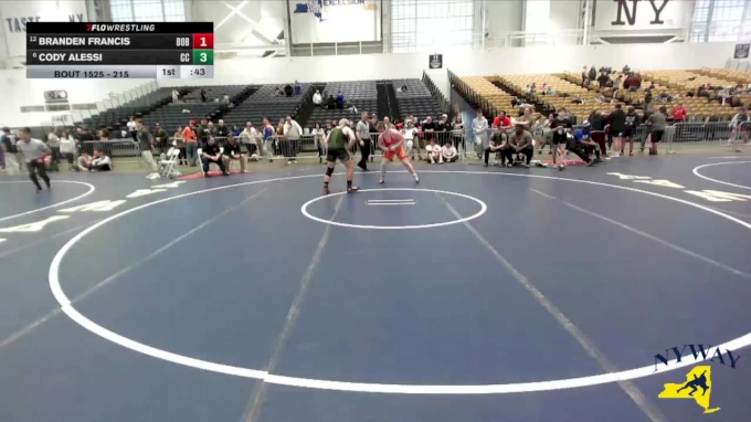 215 lbs Cons. Round 5 - Branden Francis, Club Not Listed vs Cody Alessi ...