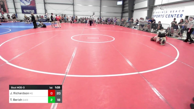 152 lbs Rr Rnd 3 - Jack Richardson, Mayo Quanchi vs Tyler Berish, Quest ...