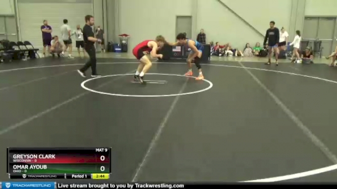 132 lbs Round 3 (8 Team) - Greyson Clark, Wisconsin vs Omar Ayoub, Ohio