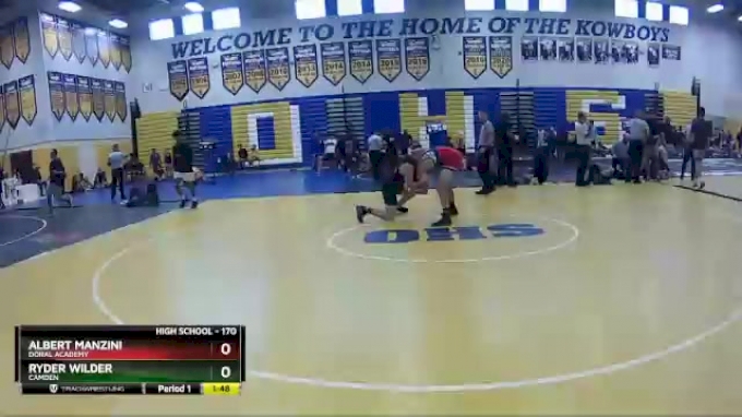 170 lbs Semifinal - Albert Manzini, Doral Academy vs Ryder Wilder, Camden