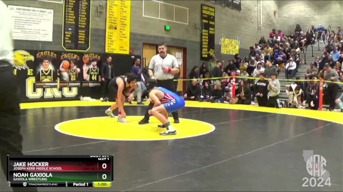 128 lbs Cons. Round 3 - Jake Hocker, Joseph Kerr Middle School vs Noah ...