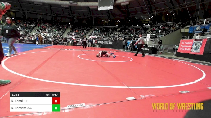 52 lbs Round Of 16 - Charlie Kozol, The Best Wrestler vs Cooper Corbett ...
