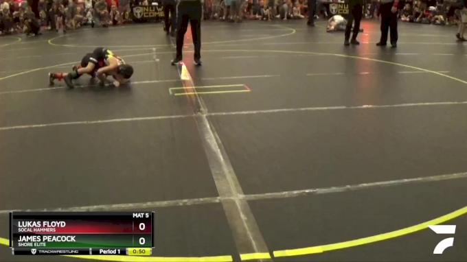 56 lbs Quarterfinal - James Peacock, Shore Elite vs Lukas Floyd, SoCal ...