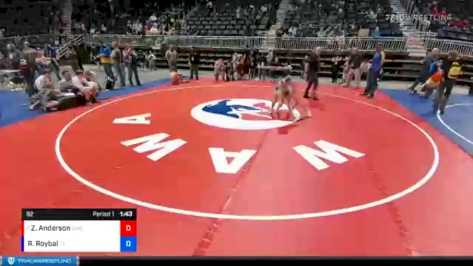 92 lbs 2nd Place Match - Zeyden Anderson, Sheridan Wrestling Club vs ...