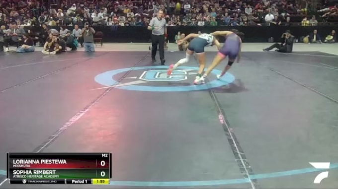 Girls 114 lbs 1st Place Match - Lorianna Piestewa, Miyamura vs Sophia ...