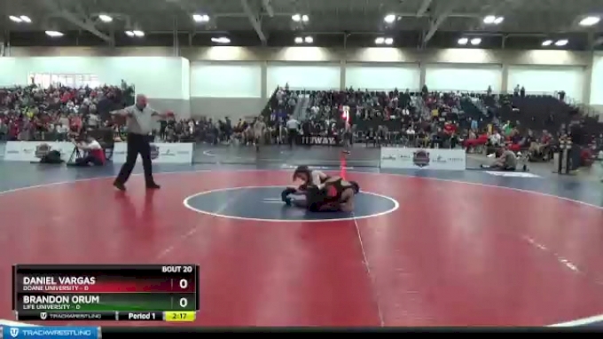 125 lbs Semis & 3rd Wb (16 Team) - Daniel Vargas, Doane University vs ...