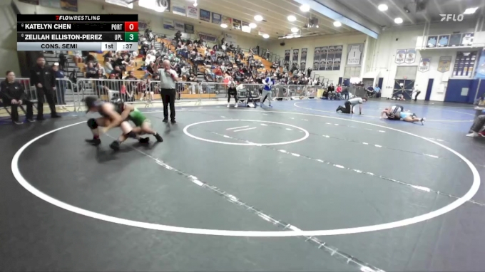 130 lbs Cons. Semi - Zelilah Elliston-Perez, Upland vs Katelyn Chen ...