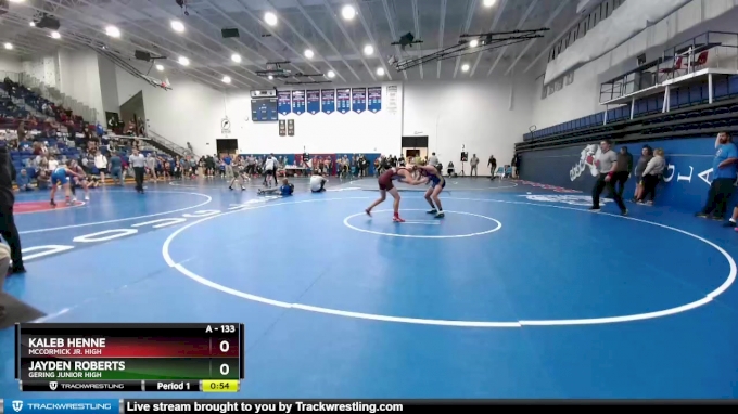 133 lbs 3rd Place Match - Kaleb Henne, McCormick Jr. High vs Jayden ...