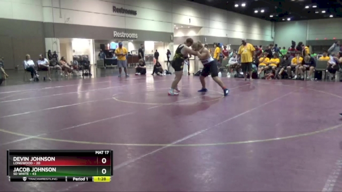 285 lbs Round 3 (6 Team) - Devin Johnson, Longwood vs Jacob Johnson, SD ...