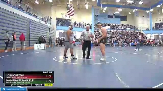 285 lbs Champ. Round 2 - Josh Curzon, Snake River High School vs ...