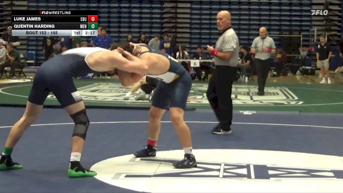 165 lbs Cons. Round 2 - Luke James, California Baptist vs Quentin ...