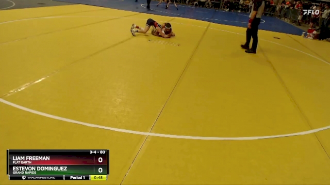 80 lbs Champ. Round 1 - Liam Freeman, Flat Earth vs Estevon Dominguez ...