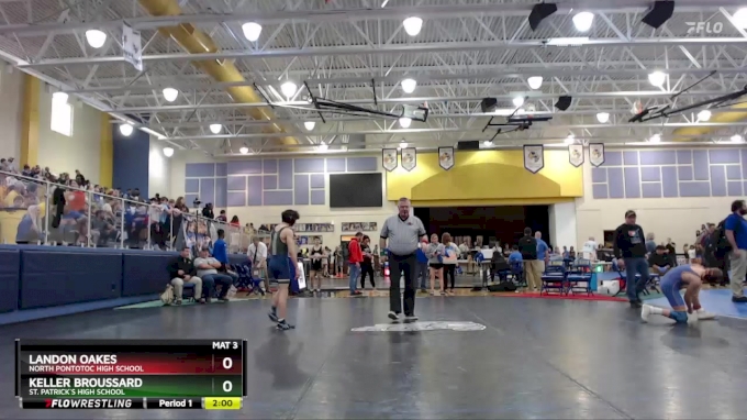 113 lbs Champ. Round 1 - Keller Broussard, St. Patrick`s High School vs ...