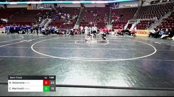 114 lbs Semifinal - Nicholas Salamone, Easton vs Colby Martinelli ...