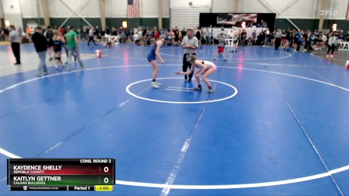 115-126 lbs Cons. Round 2 - Kaydence Shelly, Republic County vs Kaitlyn ...
