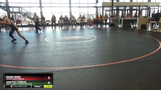 130 lbs 4th Place Match - Gavin Reed, Center Point Urbana vs Santos ...