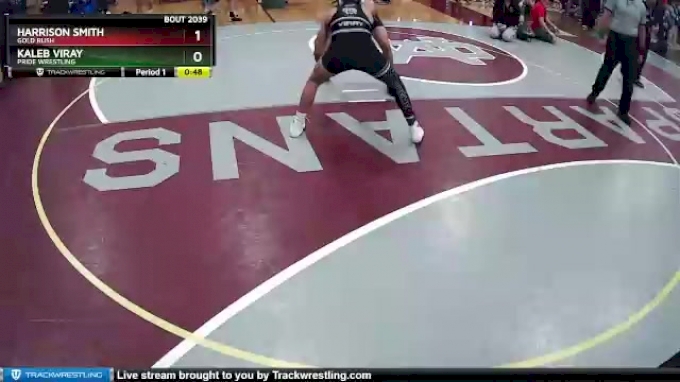 136 lbs Round 2 - Harrison Smith, GOLD RUSH vs Kaleb Viray, Pride Wrestling