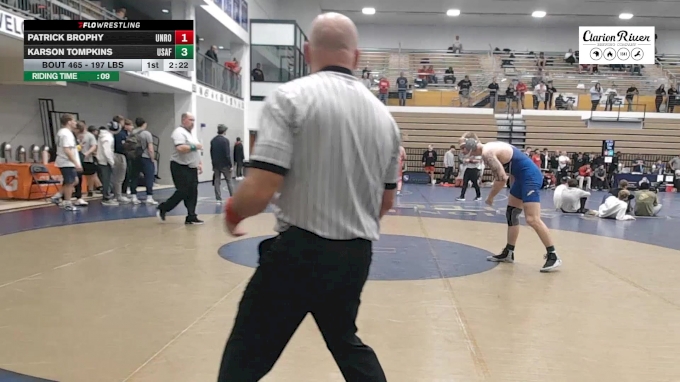 197 lbs 3rd Place - Patrick Brophy, Unrostered vs Karson Tompkins, Air ...