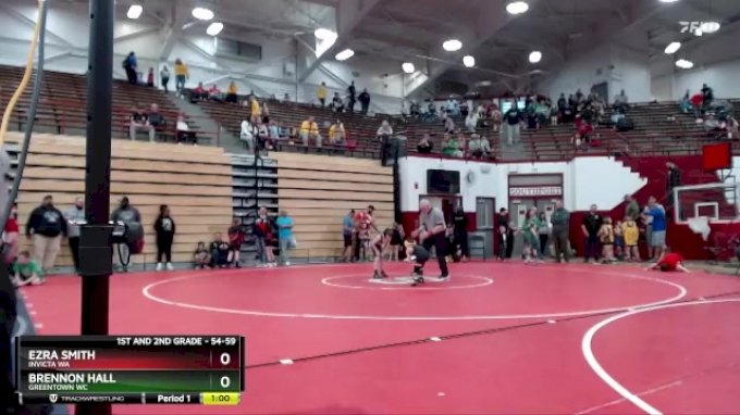 54-59 lbs 1st Place Match - Brennon Hall, Greentown WC vs Ezra Smith ...