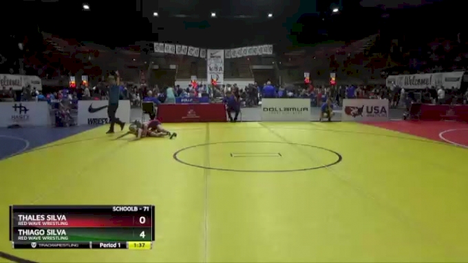 71 lbs Round 1 - Thales Silva, Red Wave Wrestling vs Thiago Silva, Red ...