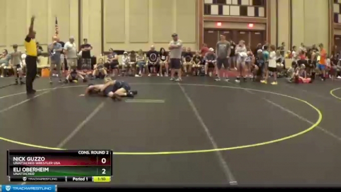 78 lbs Cons. Round 2 - Nick Guzzo, Unattached Wrestler USA vs Eli ...