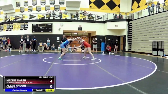 142 lbs 1st Place Match - Maddie Marsh, Red Cobra Wrestling Academy vs ...