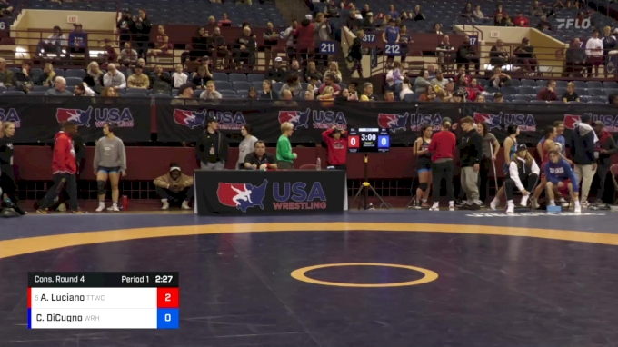 62 lbs Cons. Round 4 - Ana Luciano, Team Tornado Wrestling Club vs ...