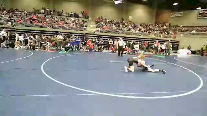 115 lbs Champ. Round 2 - Ryker Boren, Jr. Wildcat Wrestling Association ...