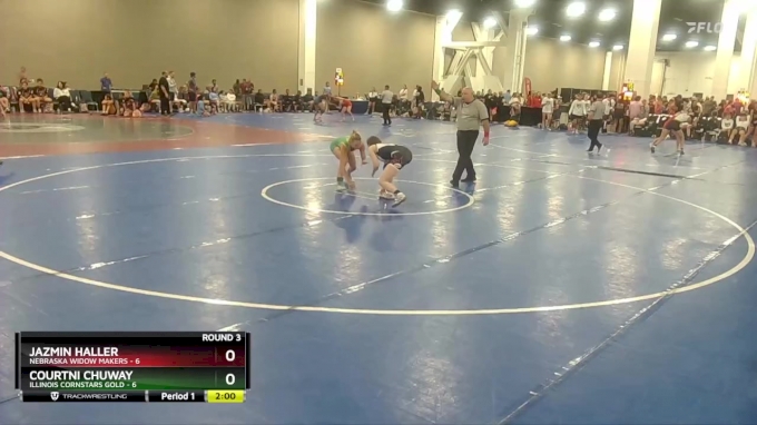 110 lbs Round 3 (8 Team) - Courtni Chuway, Illinois Cornstars Gold vs ...