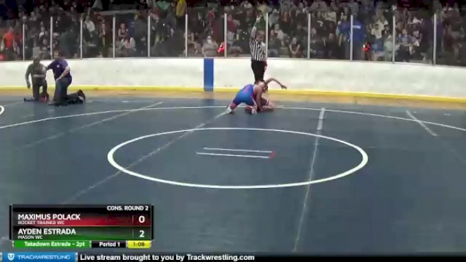 95 lbs Cons. Round 2 - Maximus Polack, Rocket Trained WC vs Ayden ...