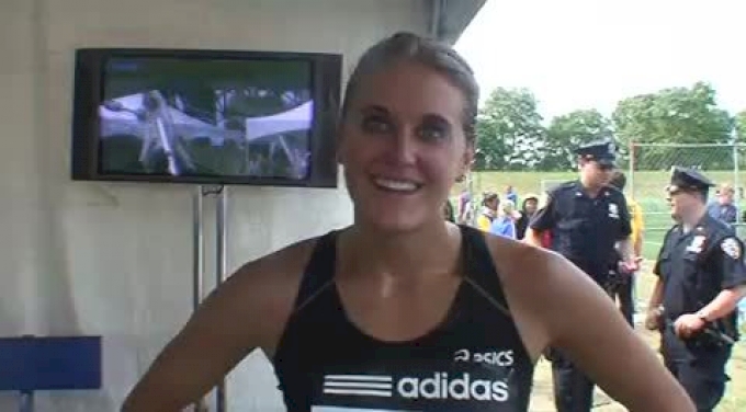 Heather Dorniden after 800 2010 adidas Grand Prix