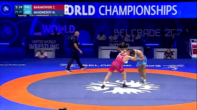 97 kg Repechage #2 - Zbigniew Mateusz Baranowski, Poland vs Magomedkhan ...