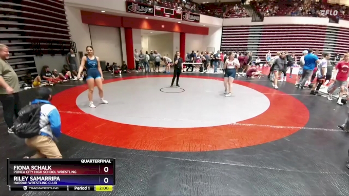 190 lbs Quarterfinal - Riley Samarripa, Harrah Wrestling Club vs Fiona ...