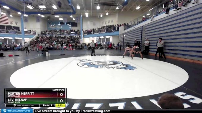 152 lbs Semifinal - Porter Merritt, Star Valley vs Levi Belnap, Snake River