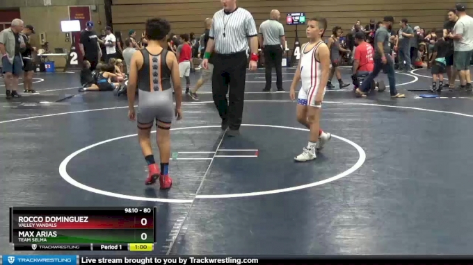 80 lbs Quarterfinal - Max Arias, Team Selma vs Rocco Dominguez, Valley ...
