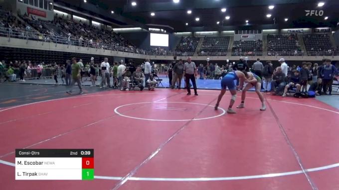 142 lbs Consi-qtrs - Mark Escobar, Newark vs Lucas Tirpak, Shavertown