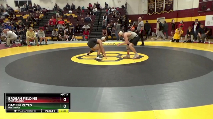 138 lbs Cons. Round 3 - Damien Reyes, Mesa Ridge vs Brogan Fielding ...