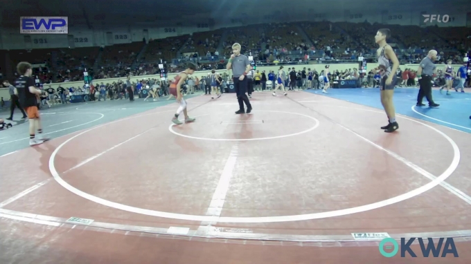 86 lbs Quarterfinal - Dylan Reed, Pawhuska Elks Takedown vs Roman Tyler ...