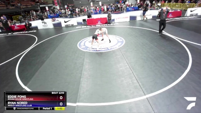 83 lbs Cons. Semi - Eddie Fong, Rough House Wrestling vs Ryan Nored ...