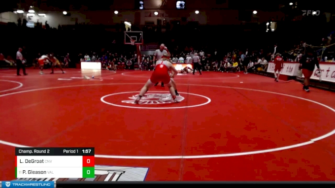 220 lbs Champ. Round 2 - Parker Gleason, Valparaiso vs Levi DeGroat ...